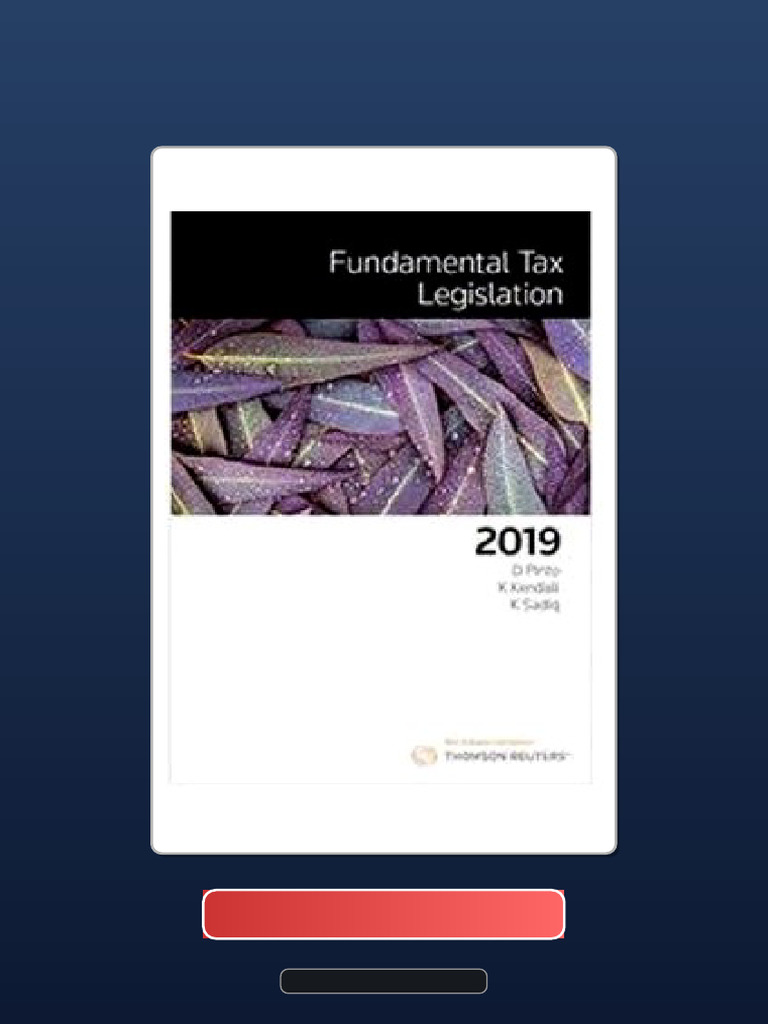 Fundamental Tax Legislation 2019 by Pinto Full Download | PDF | Multiple Choice