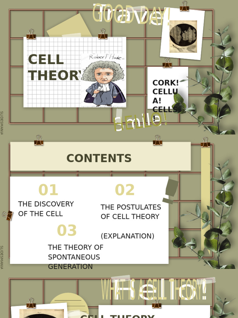 Cell Theory Bio Class | PDF | Biology | Science