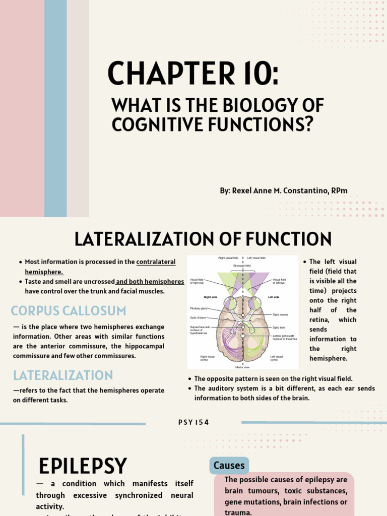 CHAPTER 10-The Biology of Cognitive Functions (1) | PDF | Empathy | Lateralization Of Brain Function