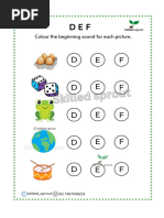 LKG Tracing & Coloring Worksheets | PDF
