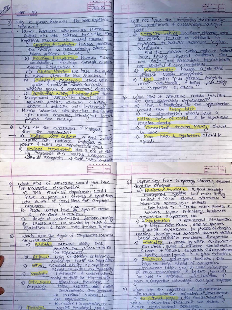 HRM Question Bank | PDF