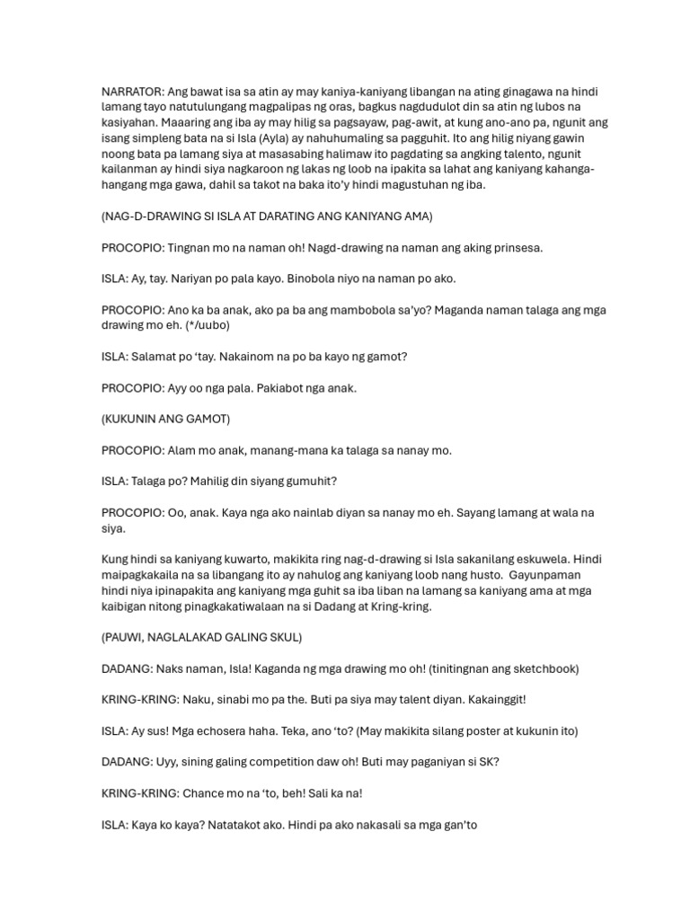 Skit Script 1 | PDF