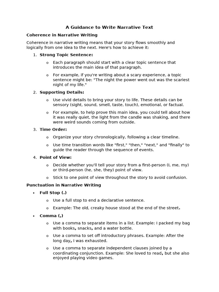 Task 2 - Narrative Text (In A Group) | PDF | Paragraph | Syntax