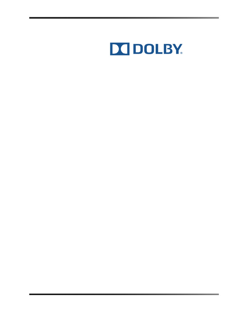 Dolby CP850 Installation Manual English | PDF | Hdmi | Electrical ...