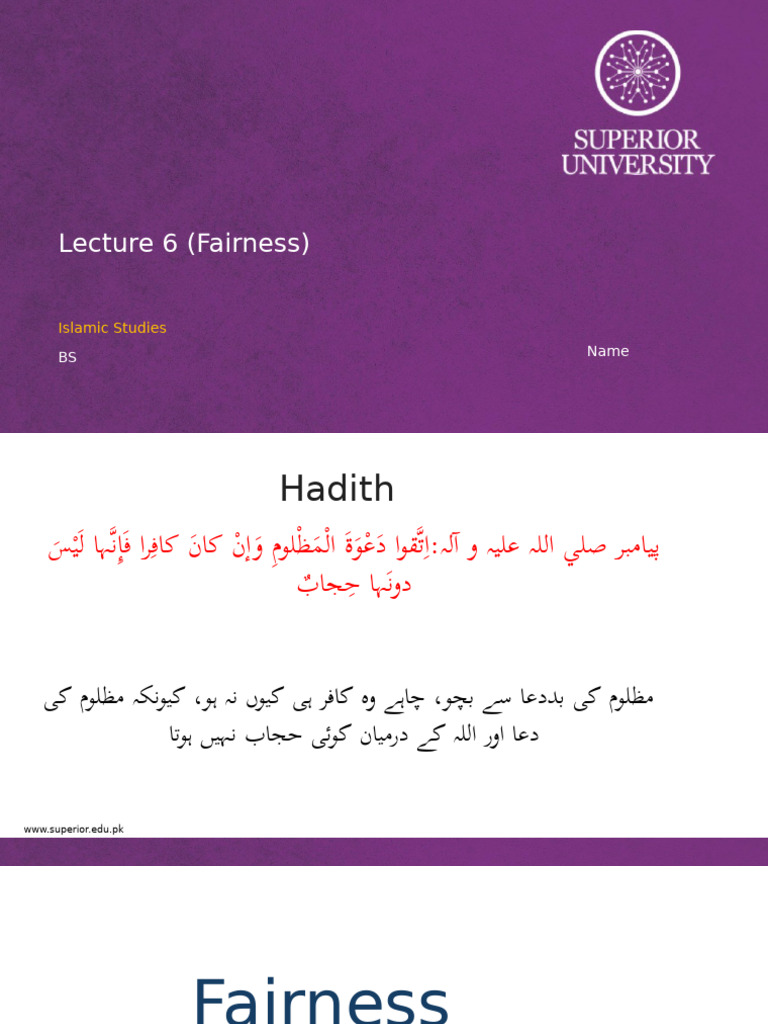 Lesson 6 (Fairness) | PDF | Abrahamic Religions