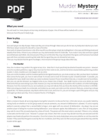 Mafia Game Rules and Instructions | PDF