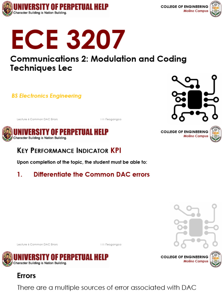 ECE 3207 Lecture 6 DAC Errors | PDF | Digital To Analog Converter ...