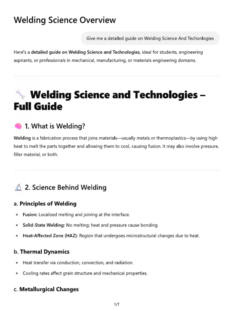 Welding Science | PDF