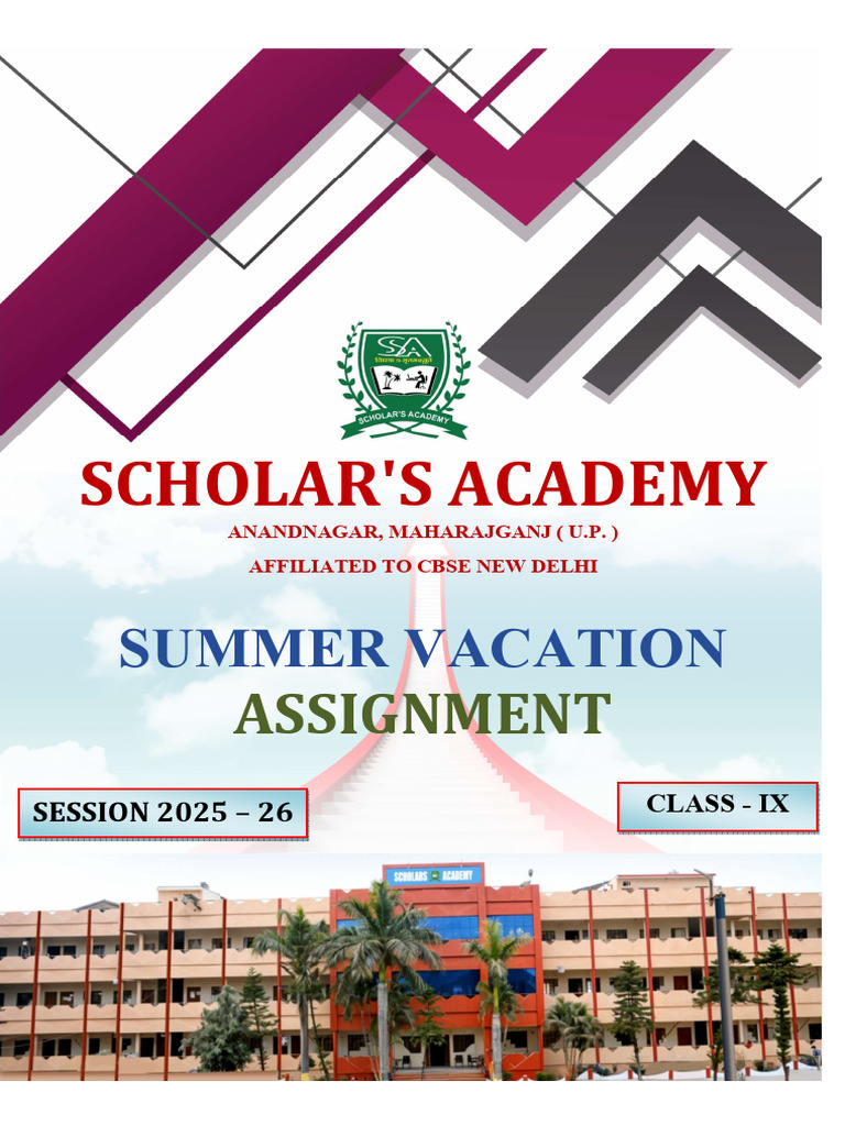 Class 9 Summer Assignment | PDF | Cell (Biology) | Cell Nucleus