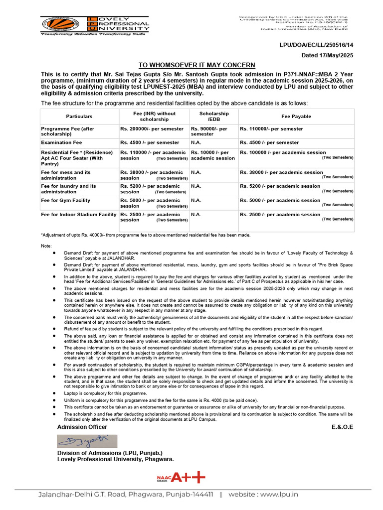 Sai Tejas Gupta | PDF