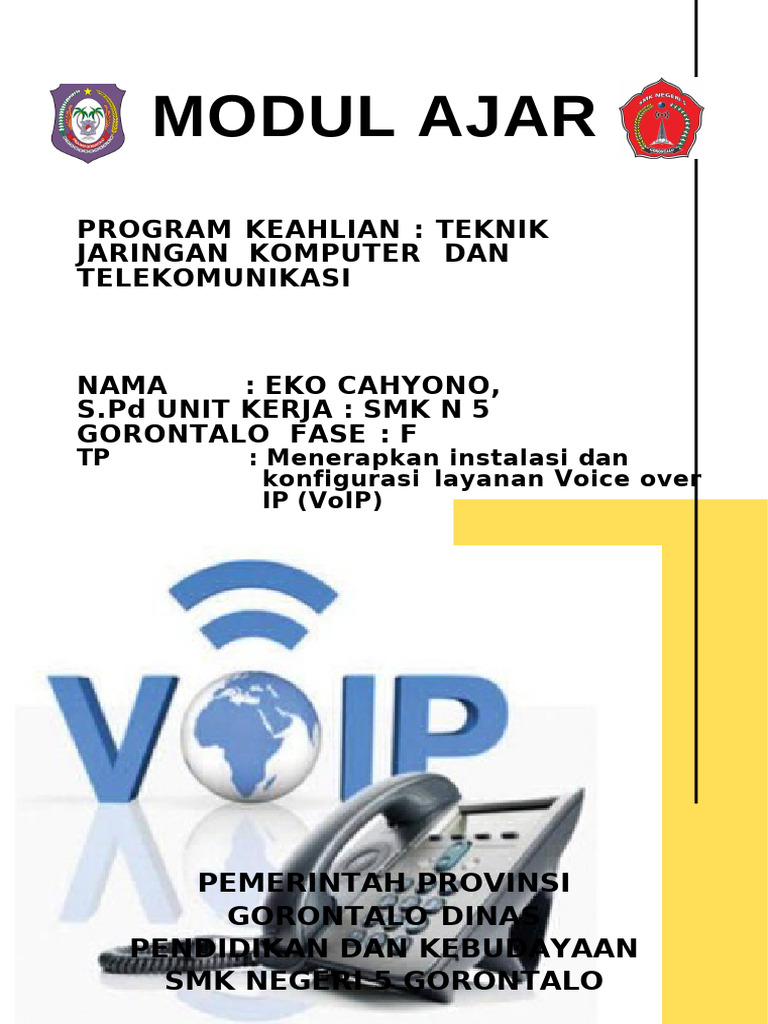 Modul Ajar Teknik Komputer Dan Jaringan - VOIP | PDF