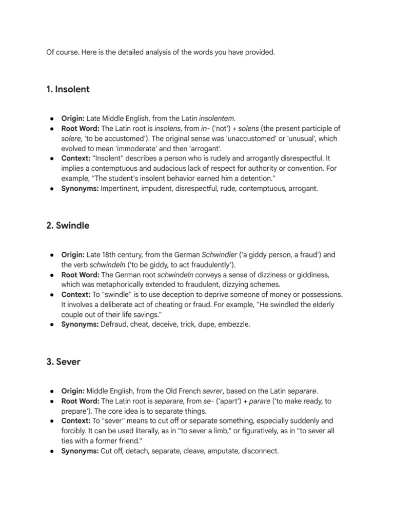 Understanding Insolence and Swindling | PDF | Fraud