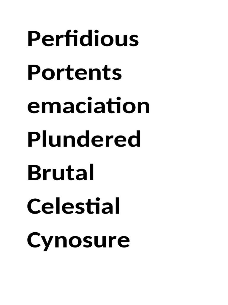 Perfidious | PDF
