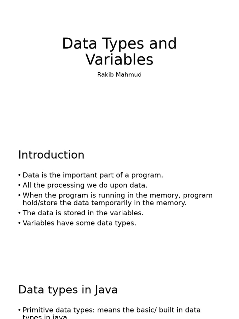 Data Types and Literals | PDF | Data Type | Integer (Computer Science)