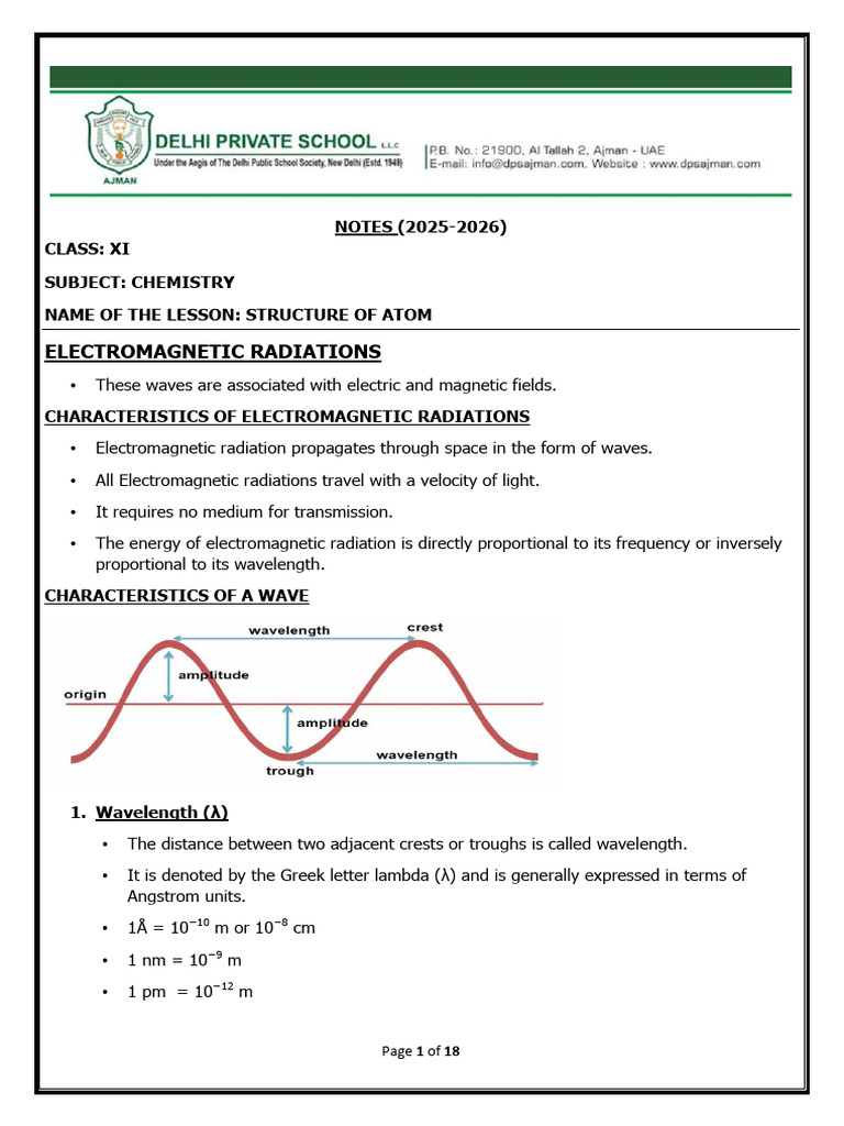 Wavelength Conversion: Angstrom to pm | PDF | Atomic Orbital | Emission ...