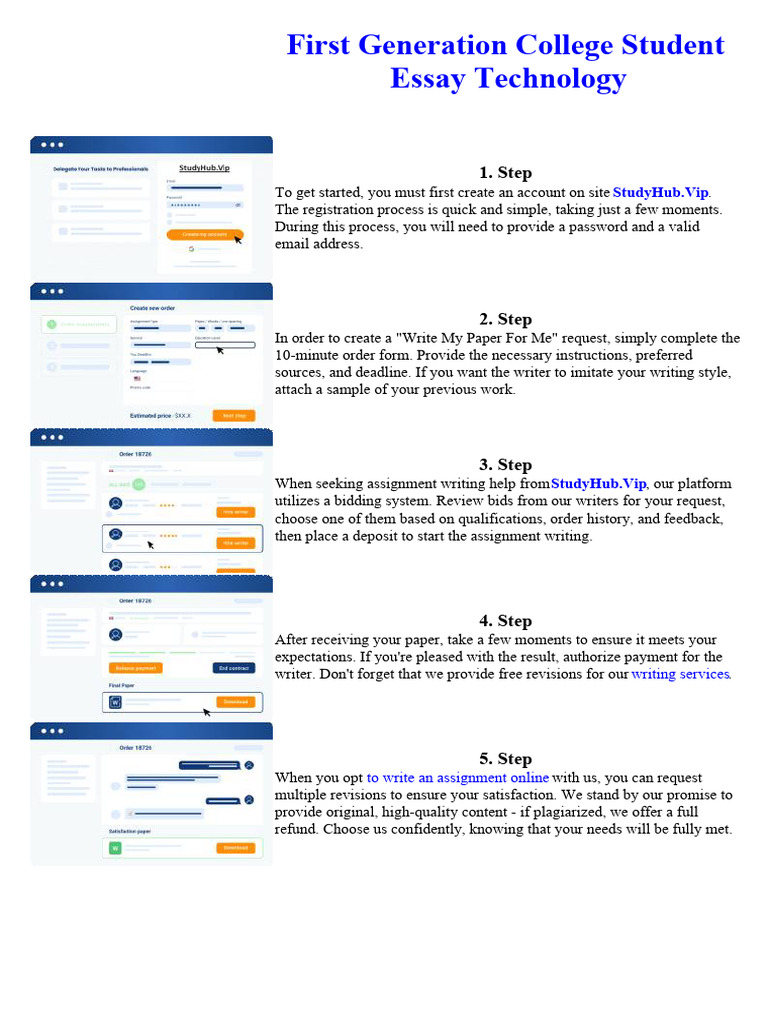 First Generation College Student Essay Technology | PDF | Chiropractic ...