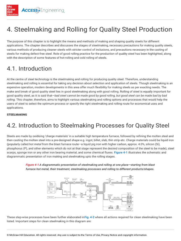 Steelmaking and Rolling for Quality Steel | PDF | Steelmaking | Steel
