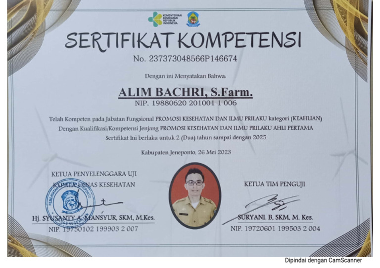 Sertifikat Kompetensi | PDF