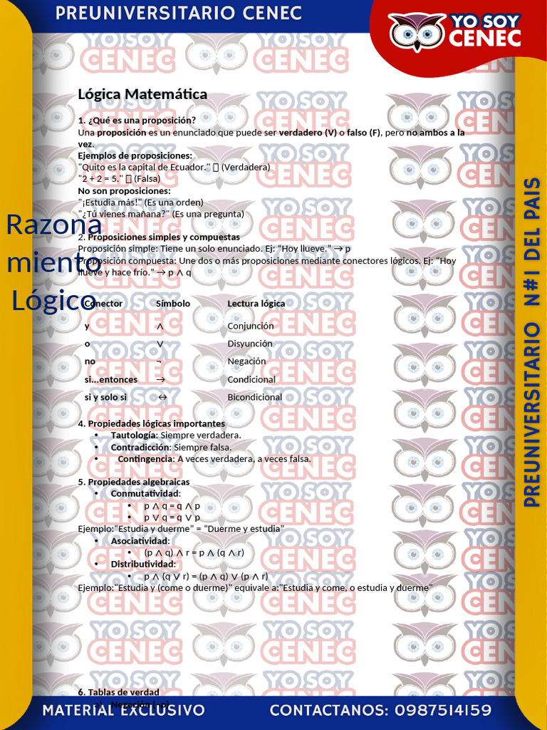 Logica Matematica | PDF | Proposición | Lógica