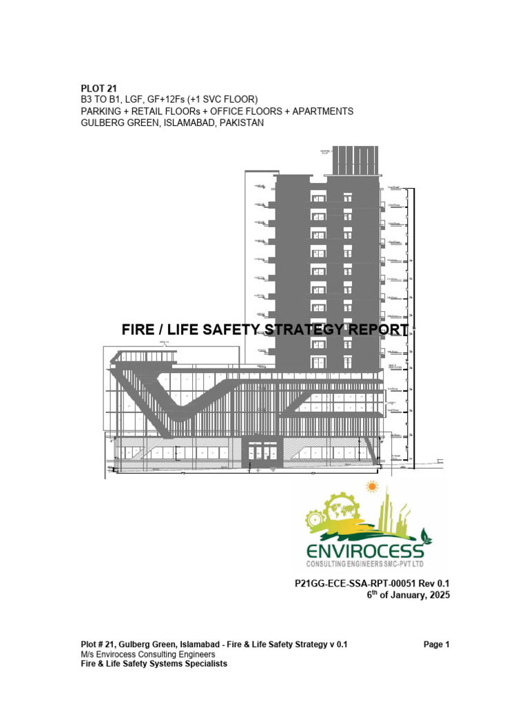 Fire Safety Strategy for Plot 21 Islamabad | PDF | Fire Sprinkler ...