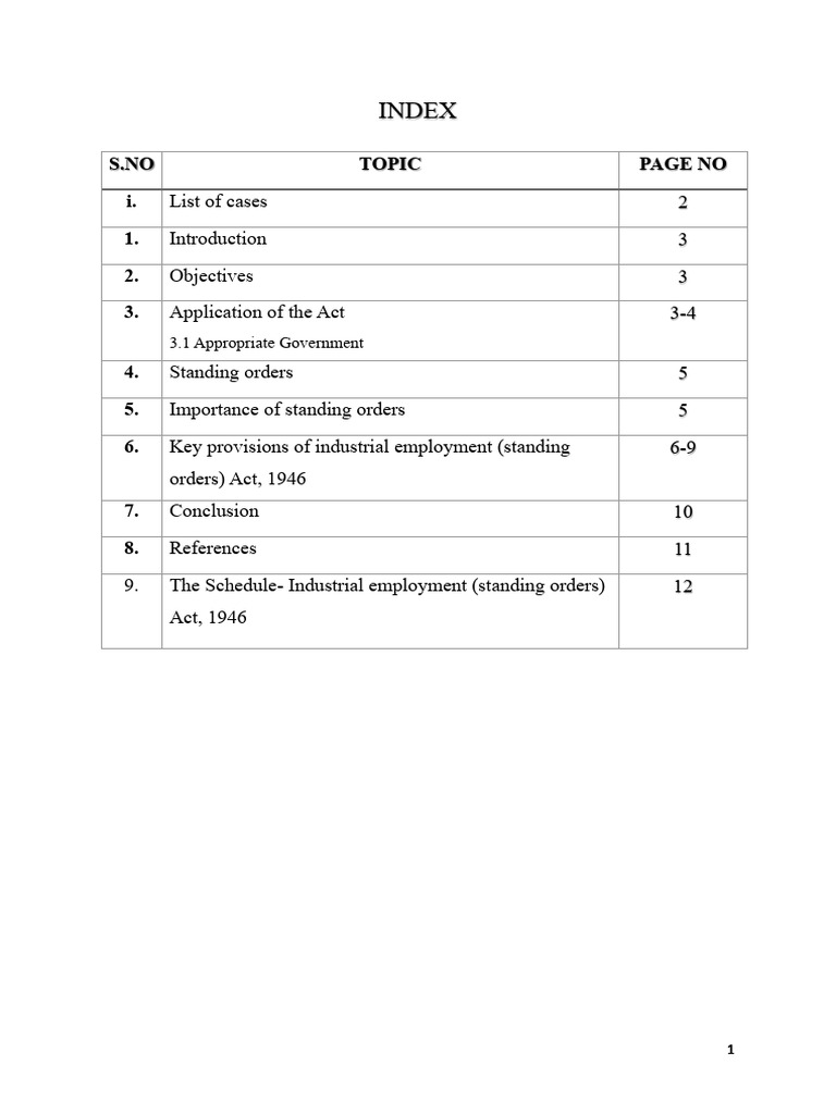 Industrial Employment Act Overview | PDF | Employment | Labour Law