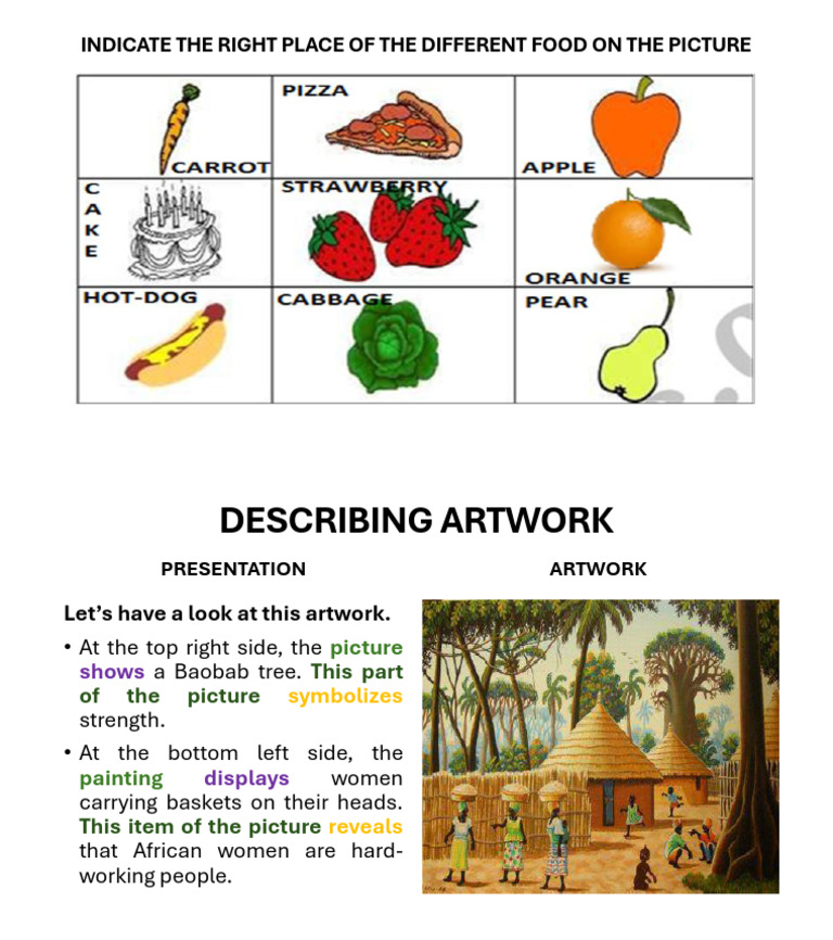 Describing Visual | PDF