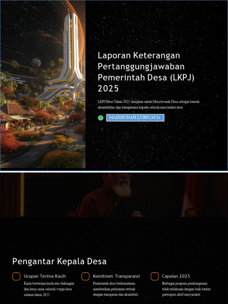 Laporan Keterangan Pertanggungjawaban Pemerintah Desa LKPJ 2025 | PDF
