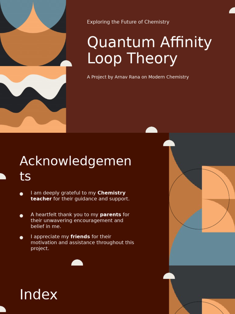 Quantum Affinity Loop in Chemistry | PDF | Chemical Bond | Chemistry