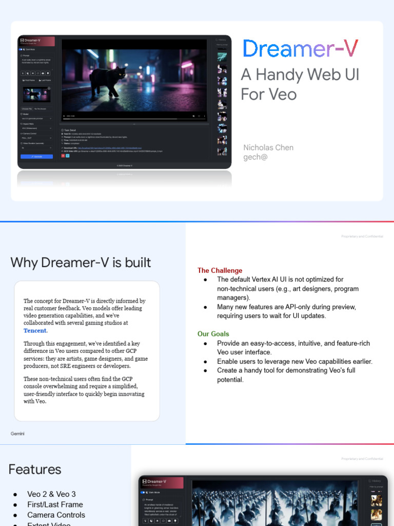 Dreamer-V: User-Friendly Veo UI | PDF | User Interface | Computer Science