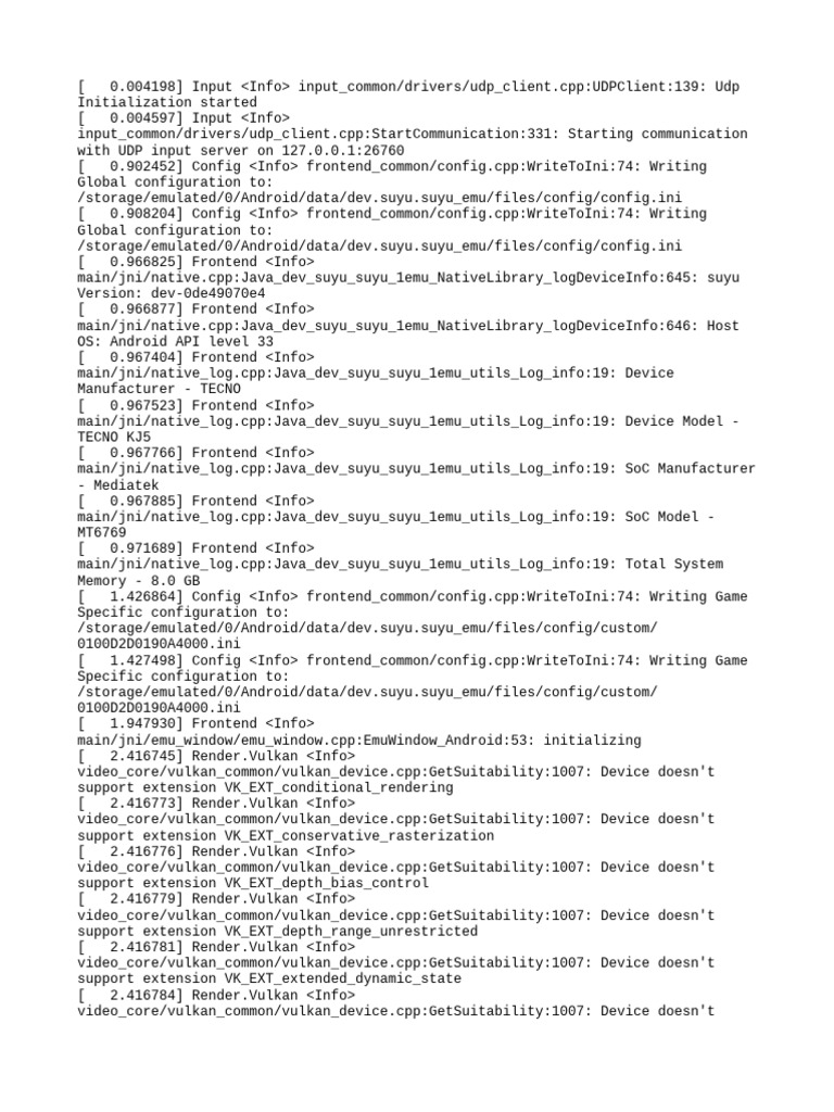 Suyu Log - Txt.old | PDF | Computer Hardware | Operating System Technology