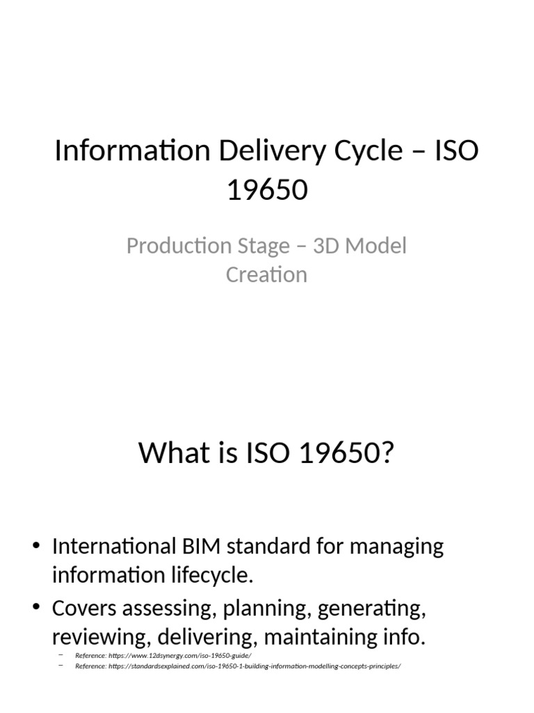 3D Model Creation in ISO 19650 | PDF | Building Information Modeling ...