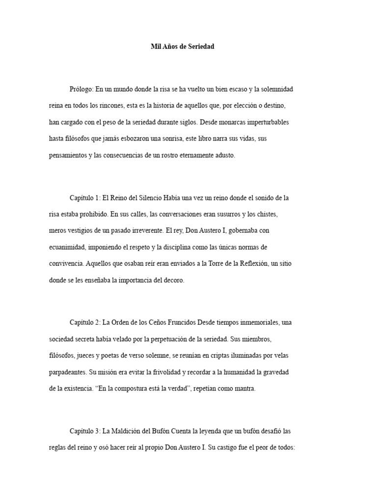 Mil Años de Seriedad | PDF | La risa