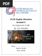 GCSE English Literature An Inspector Calls BOOKLET | PDF