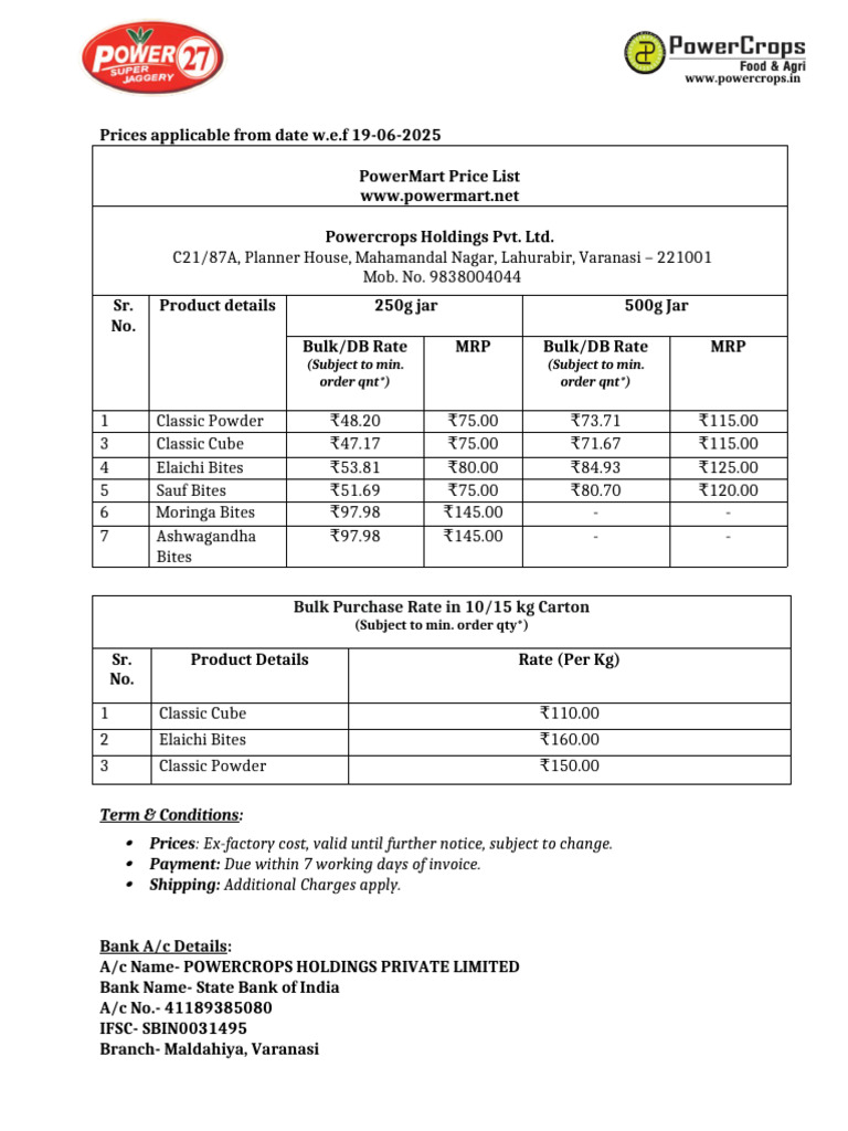 AWPL Products Price List 2025 | PDF