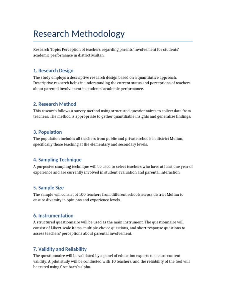 Research Methodology Assignment | PDF