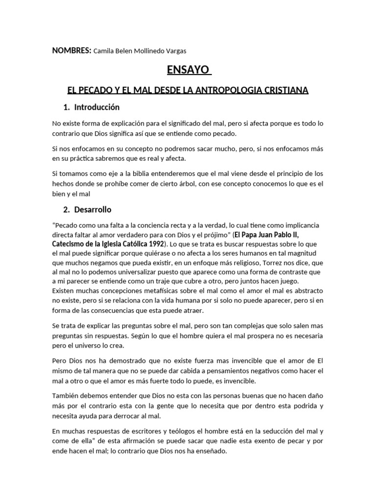 El Pecado y El Mal | PDF | Pecado | Mal