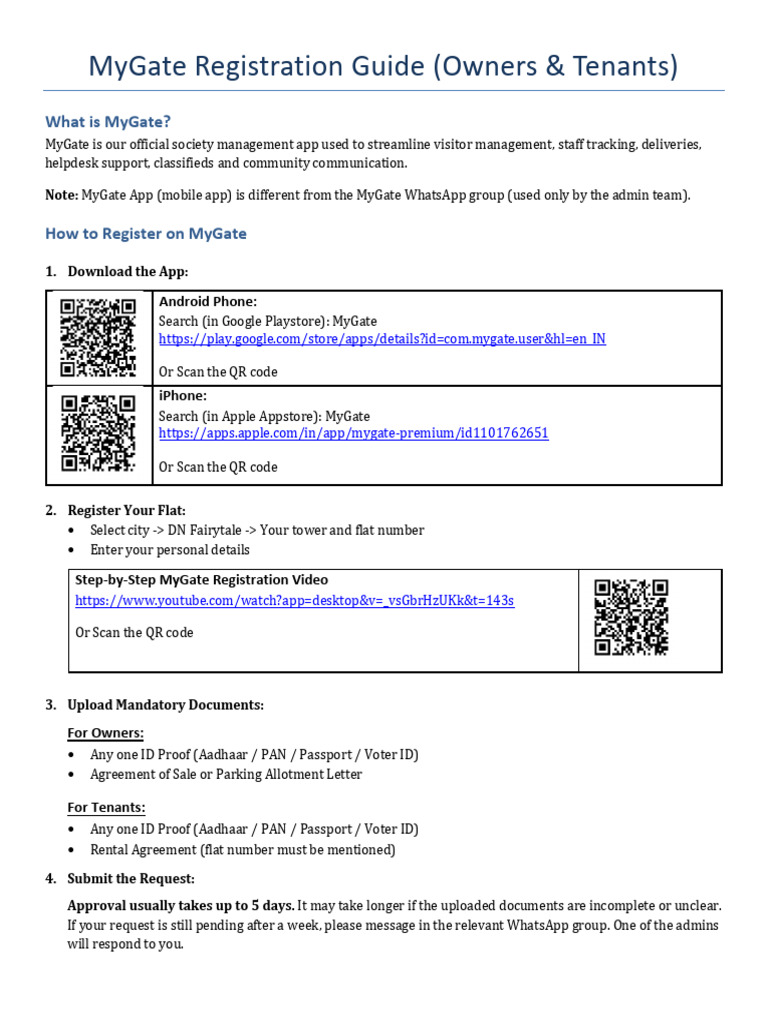 DNFT - MyGate - Registration - Guide Bo Ho | PDF