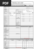 CS Form No. 212 Revised-2017 Personal-Data-Sheet | PDF | Government ...