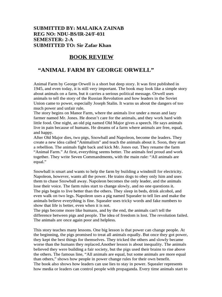 Book Review by Malaika Zainab | PDF