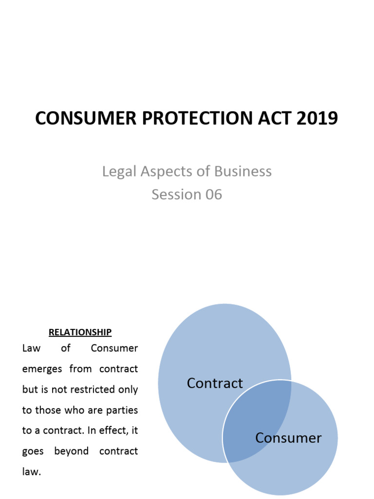 Consumer Protection Act 2019 | PDF | Consumer Protection | Business