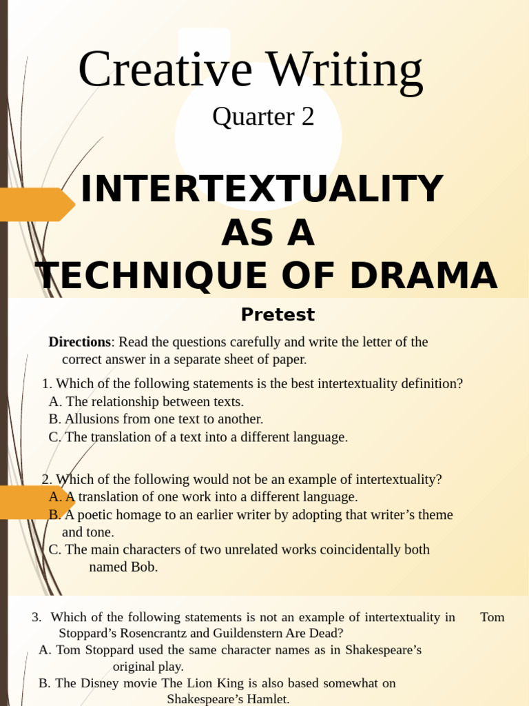 Intertextuality in Creative Writing | PDF