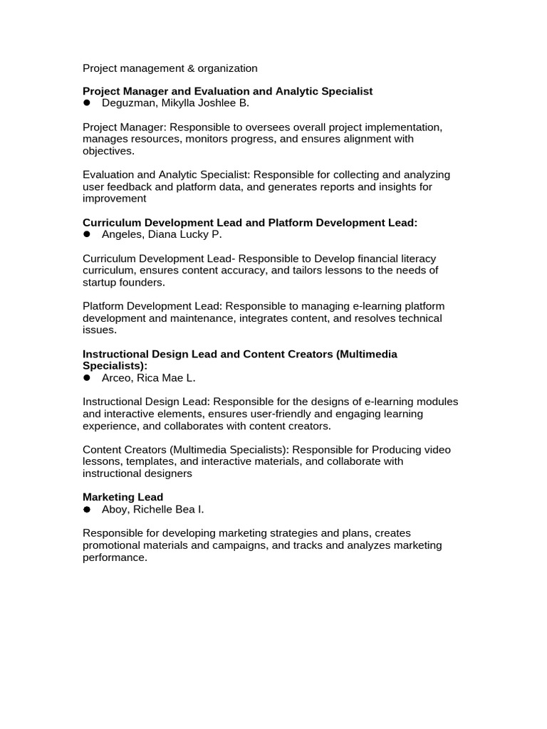 E-Learning for Café Financial Literacy | PDF | Educational Technology ...