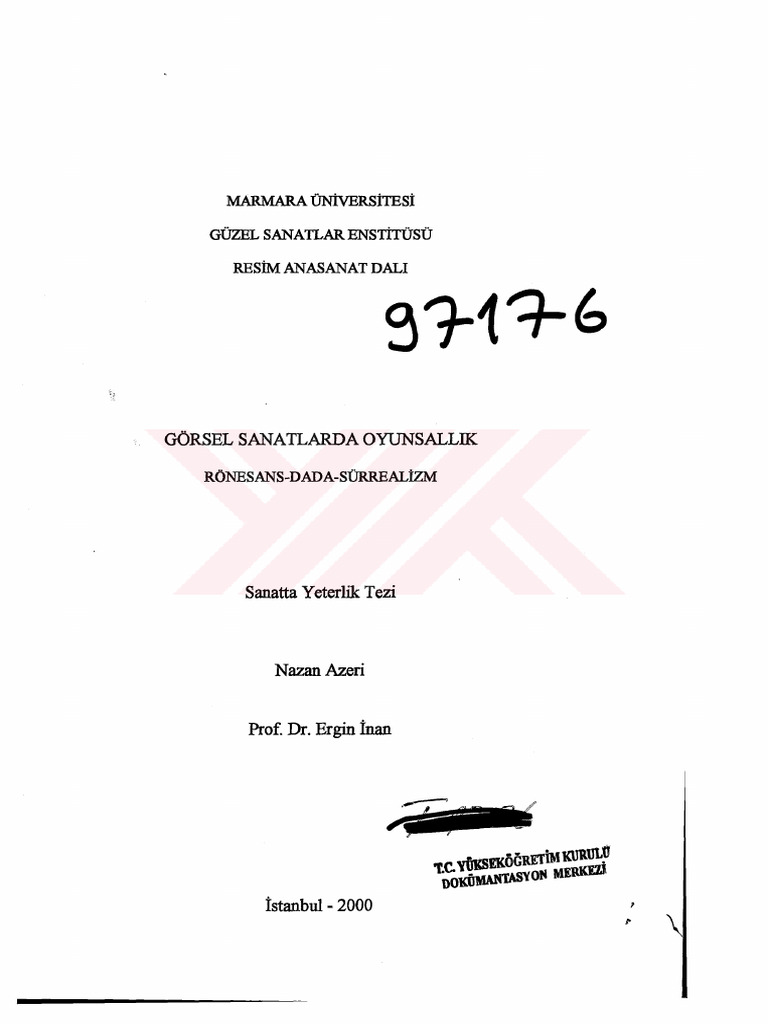 Nazan Azeri - San. Yet. Tez | PDF