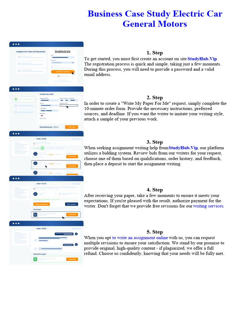 Business Case Study Electric Car General Motors | PDF