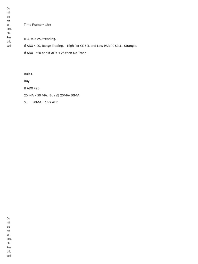 ADX Strategy | PDF