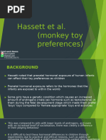 Hassett Et Al. (Monkey Toy Preferences) Notes | PDF | Toys | Gender