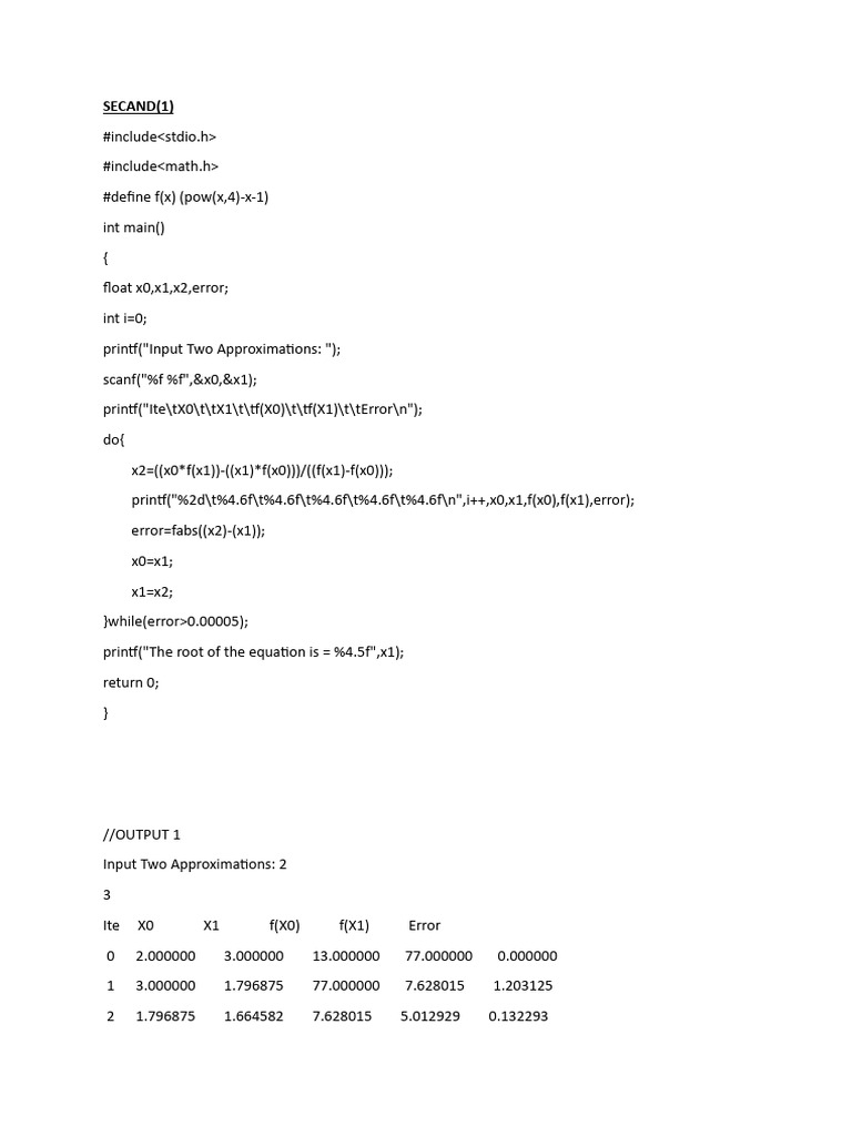 Secand 1 | PDF