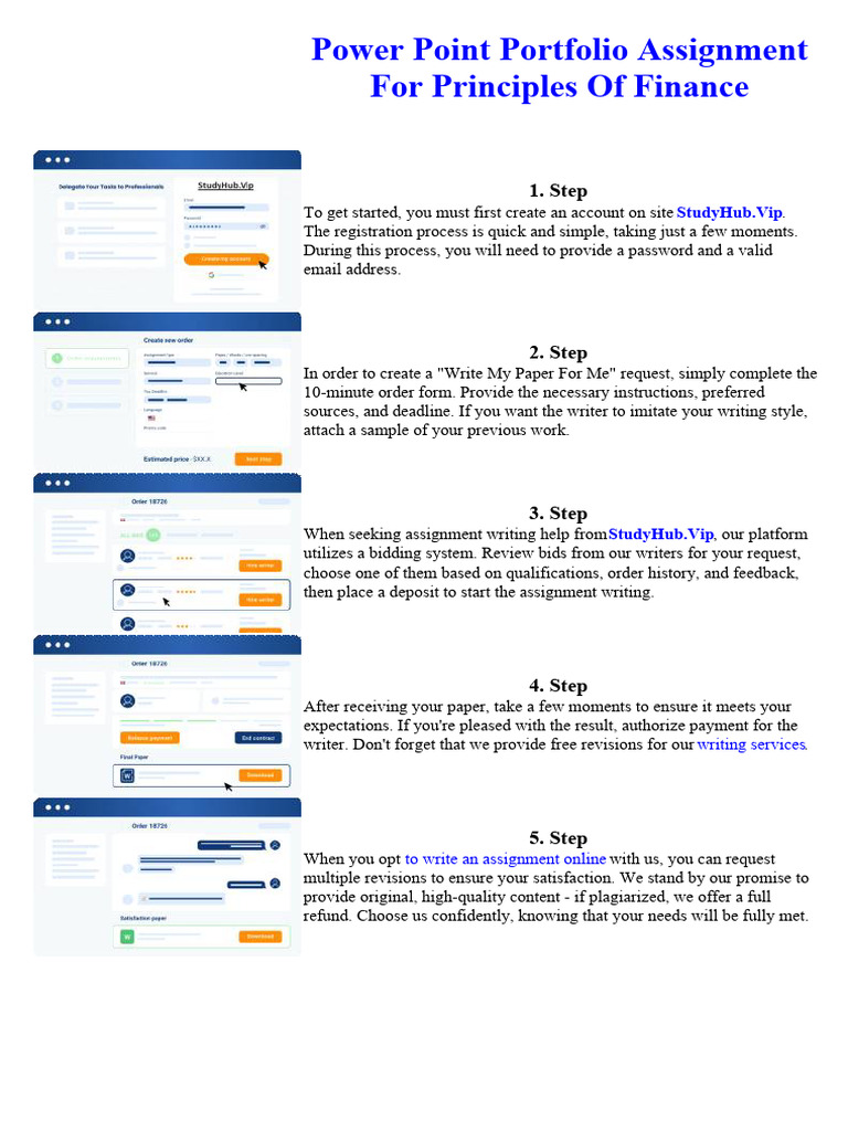 Power Point Portfolio Assignment For Principles of Finance | PDF | Ernest Hemingway | South Africa