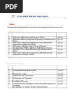 Applied Mathematics Project Ideas 2025 - 26 | PDF | Spreadsheet | Climate