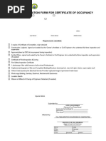 Unified Application for Occupancy Permit | PDF